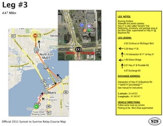 2011 S2S Relay Leg Maps | KEY