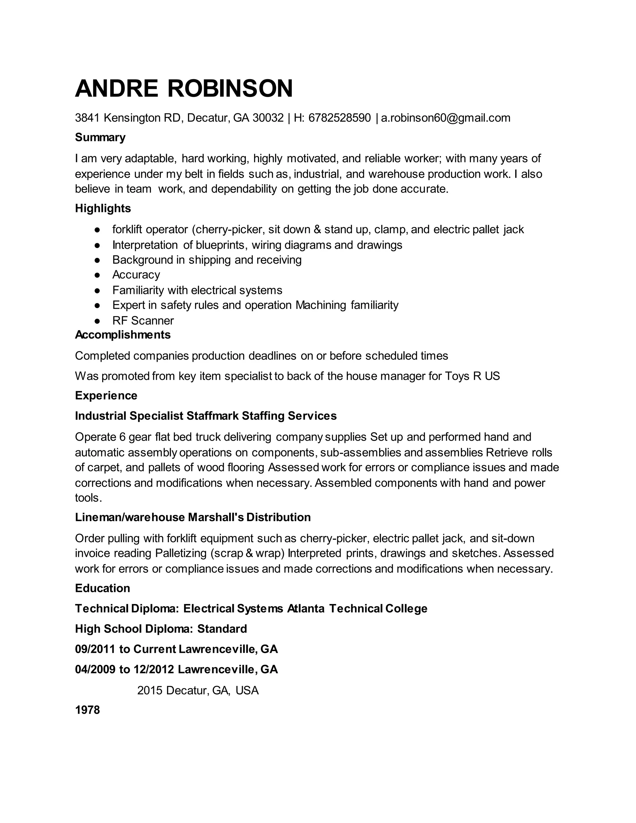 Andre robinson resume.pdf