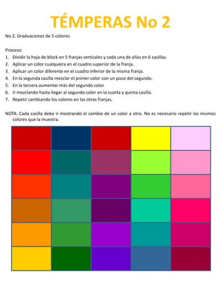 Las témperas. Aplicaciones básicas. | PPTX