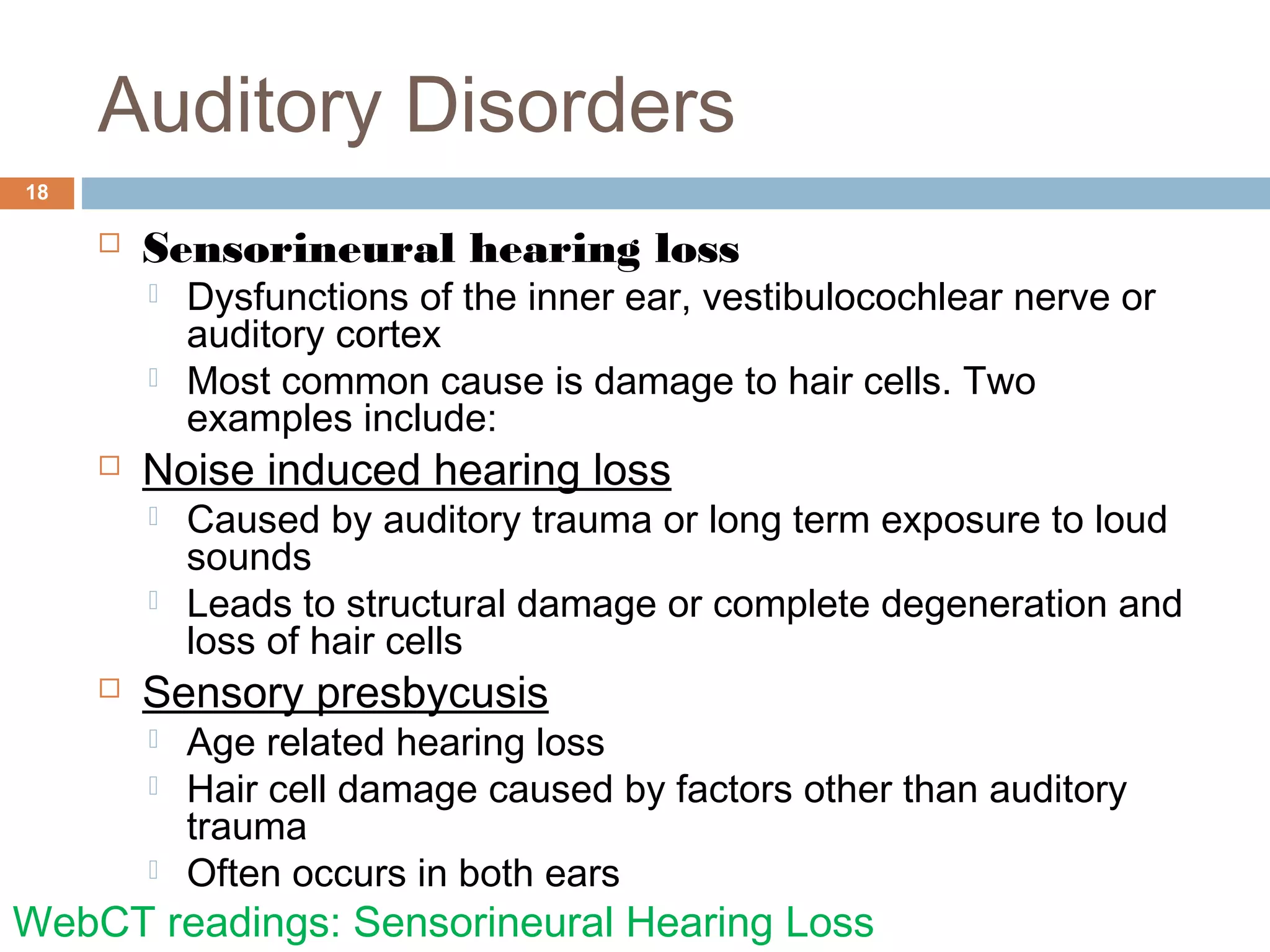 Anatomy and Physiology of the Auditory System | PPT