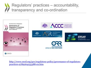 Governance of Regulators’ Practices: Accountability, Transparency, Co ...