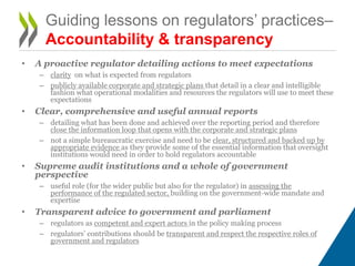 Governance of Regulators’ Practices: Accountability, Transparency, Co ...