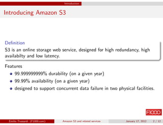 Amazon S3 Overview | PDF