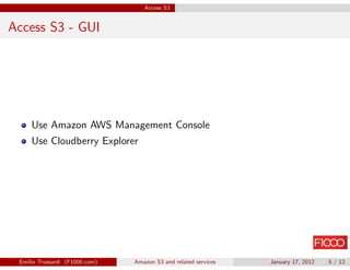 Amazon S3 Overview | PDF