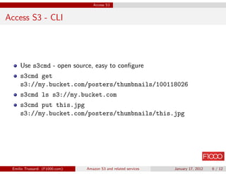 Amazon S3 Overview | PDF