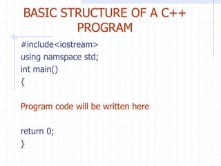 C++ Chapter 3 | PPTX