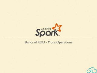 Apache Spark - Basics of RDD & RDD Operations | Big Data Hadoop Spark Tutorial | CloudxLab | PPT