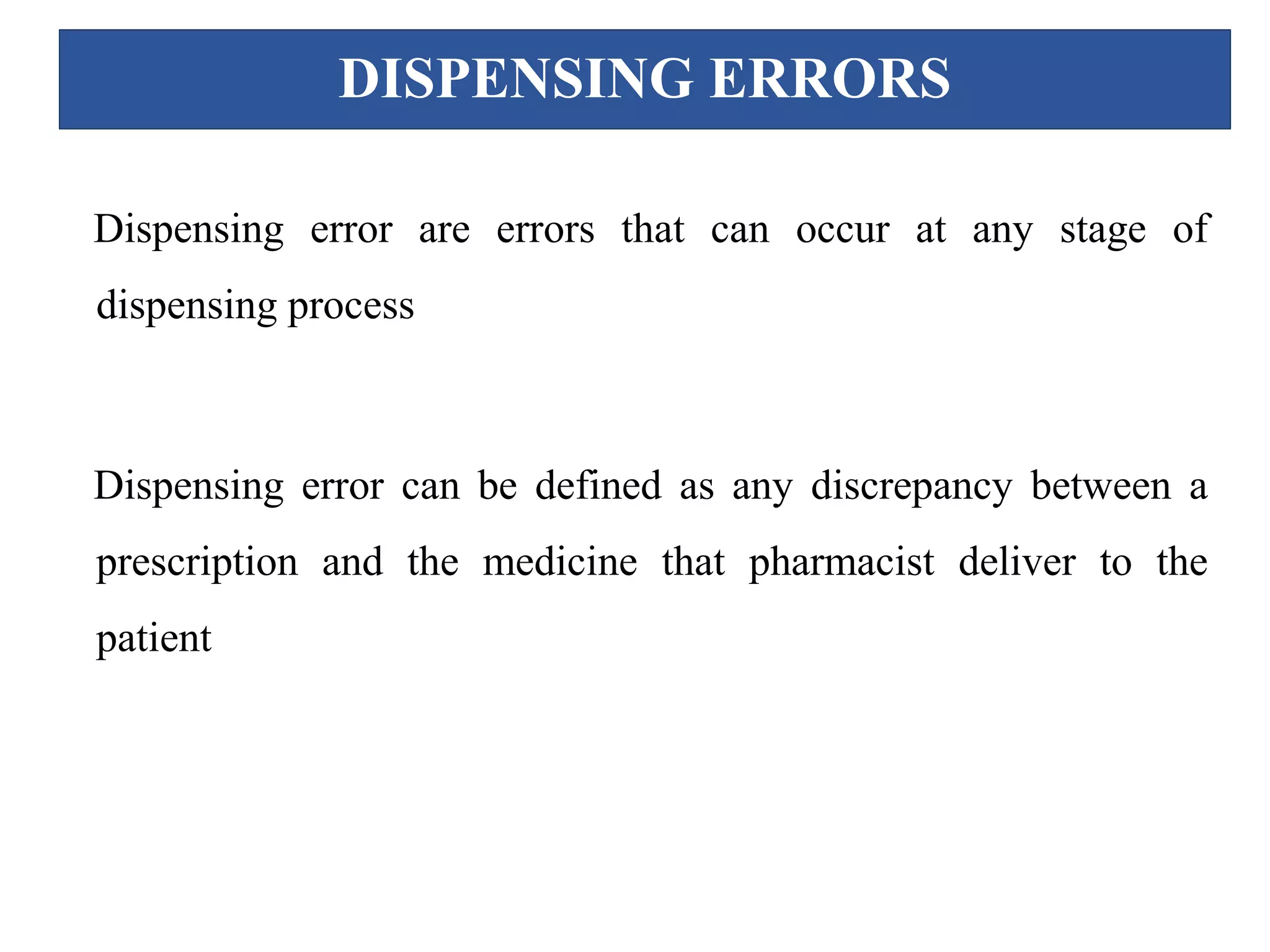 Drug Dispensing Practices | PPTX