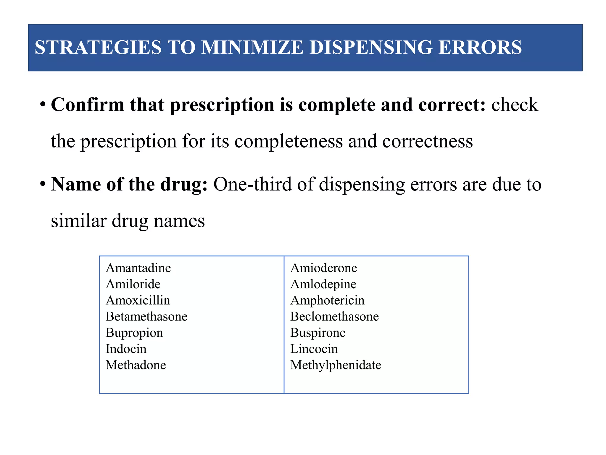 Drug Dispensing Practices | PPTX