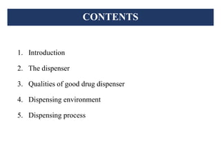 Drug Dispensing Practices | PPTX