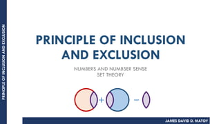 S 3. G7 NNS Set Theory Lecture 3. Principle of Inclusion and Exclusion | PPT