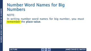 S 3. G3 NNS (WN - 10 000) - lecture 3. number word names for big ...