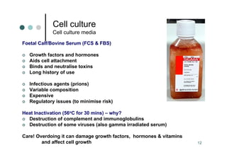 Cell Culture/. its definition and its types | PDF