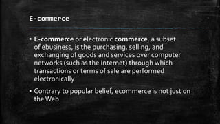 S3 E-commerce | PPTX | Internet | Computing