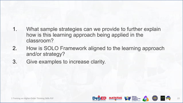 S3- HOTS-PLPs_Supporting Classroom Teaching-Learning through Learning ...