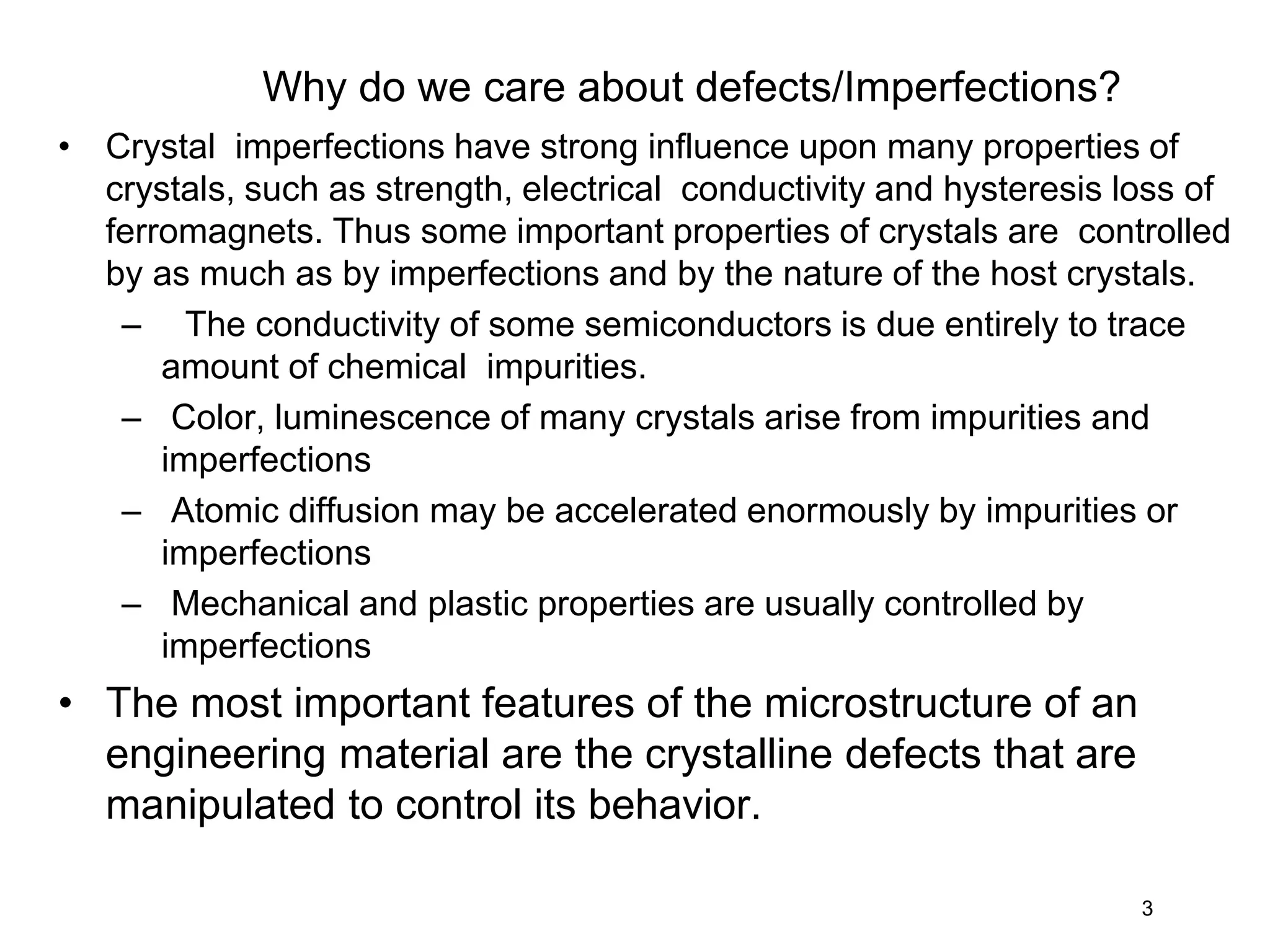 Crystal imperfections | PPTX