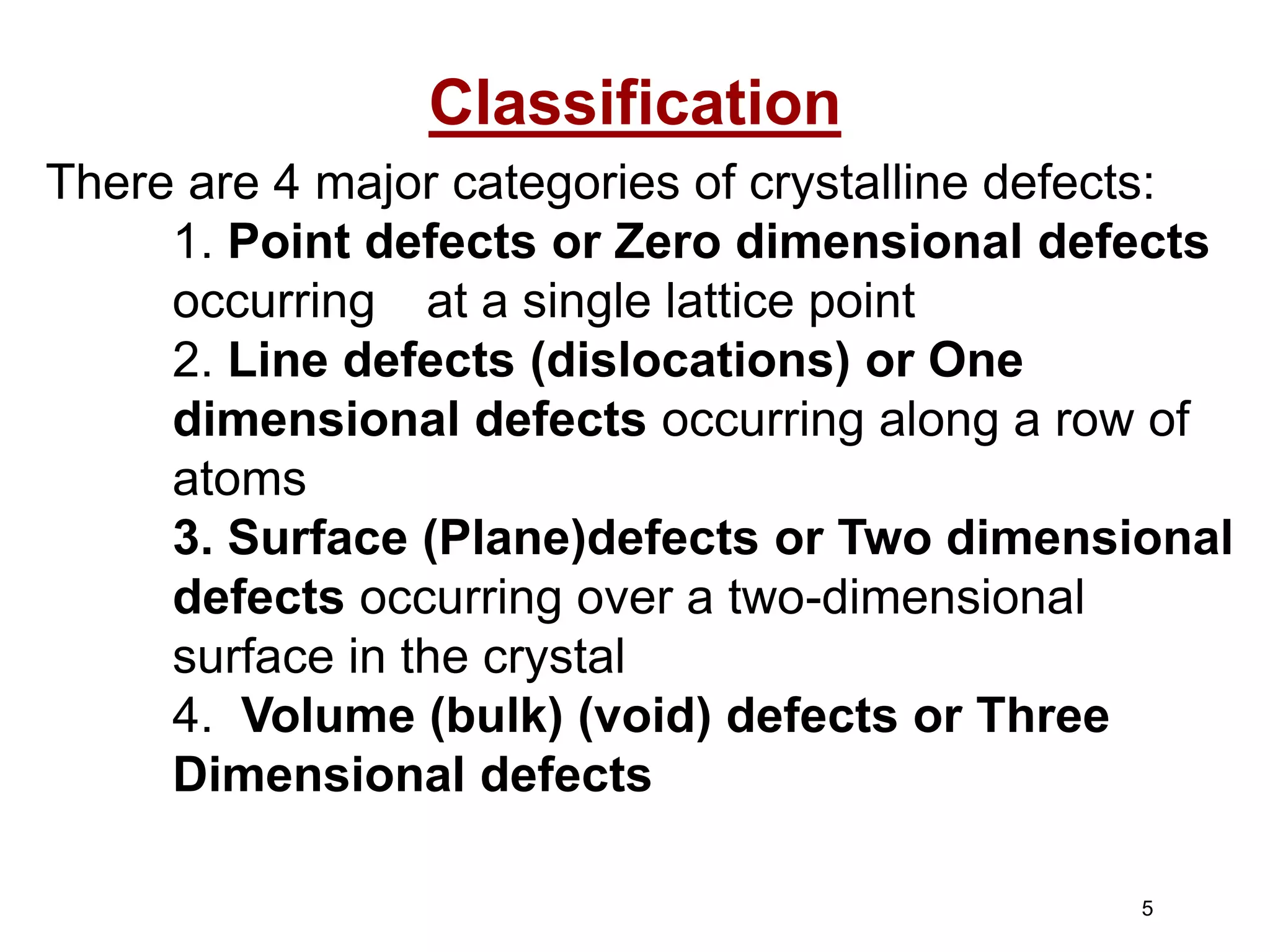 Crystal imperfections | PPTX