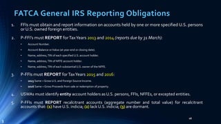 The Three Pillars of FATCA | PPTX
