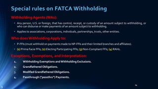 The Three Pillars of FATCA | PPTX