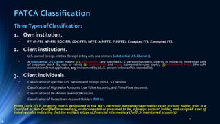 The Three Pillars of FATCA | PPTX