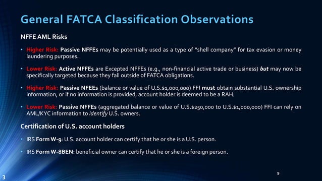 The Three Pillars of FATCA | PPTX