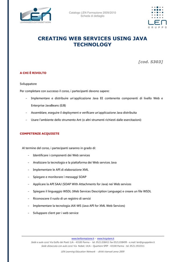 S303 creating-web-services-using-java-technology | PDF