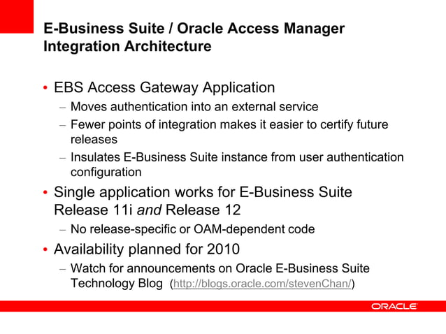 OOW 2009 EBS Security R12 | PPT