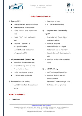 Fondamenti del linguaggio di programmazione java - Scheda corso LEN | PDF