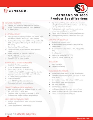 S3 1000 Datasheet | PDF