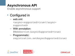 Servlets 3.0 - Asynchronous, Extensibility, Ease-of-use @ JavaOne Brazil 2010 | PPT