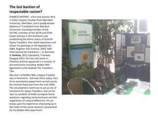 Scottish Gypsy Travellers: the last bastion of respectable racism? S32 ...