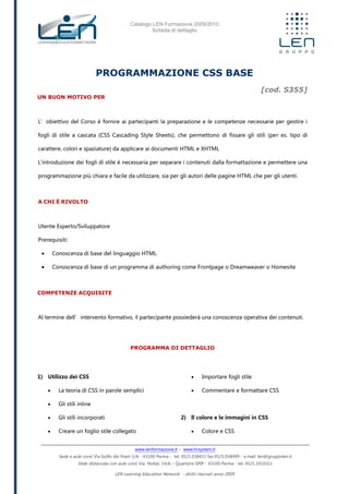 S355 programmazione-css-base | PDF