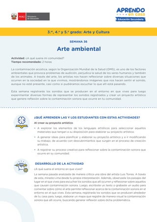 ARTE AMBIENTAL SESION 36 3º,4º 5º | PDF