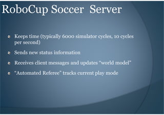 S378 introduction to robocup & soccer simulation | PPT