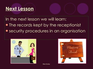 S3 Administration Reception | PPT
