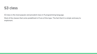 S3 classes and s4 classes | PDF | Programming Languages | Computing