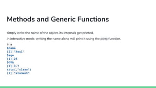 S3 classes and s4 classes | PDF