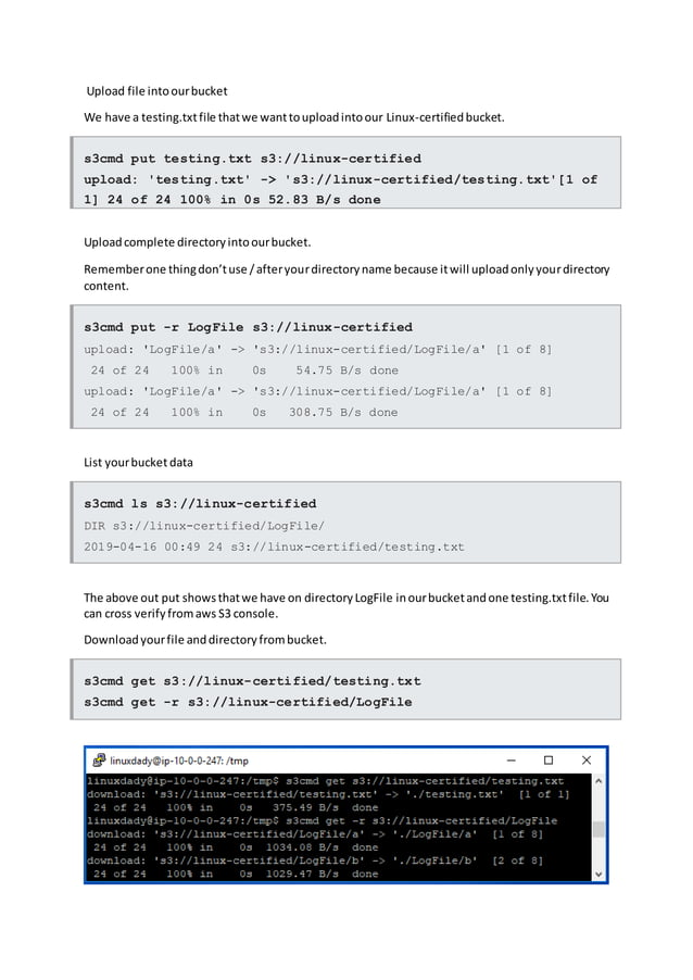 install s3cmd in Linux | PDF
