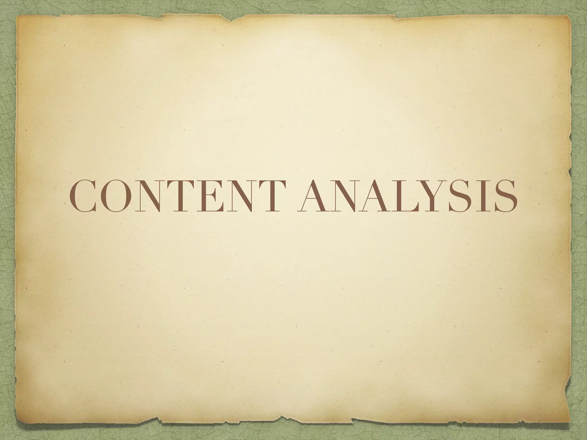 Content Analysis | PDF