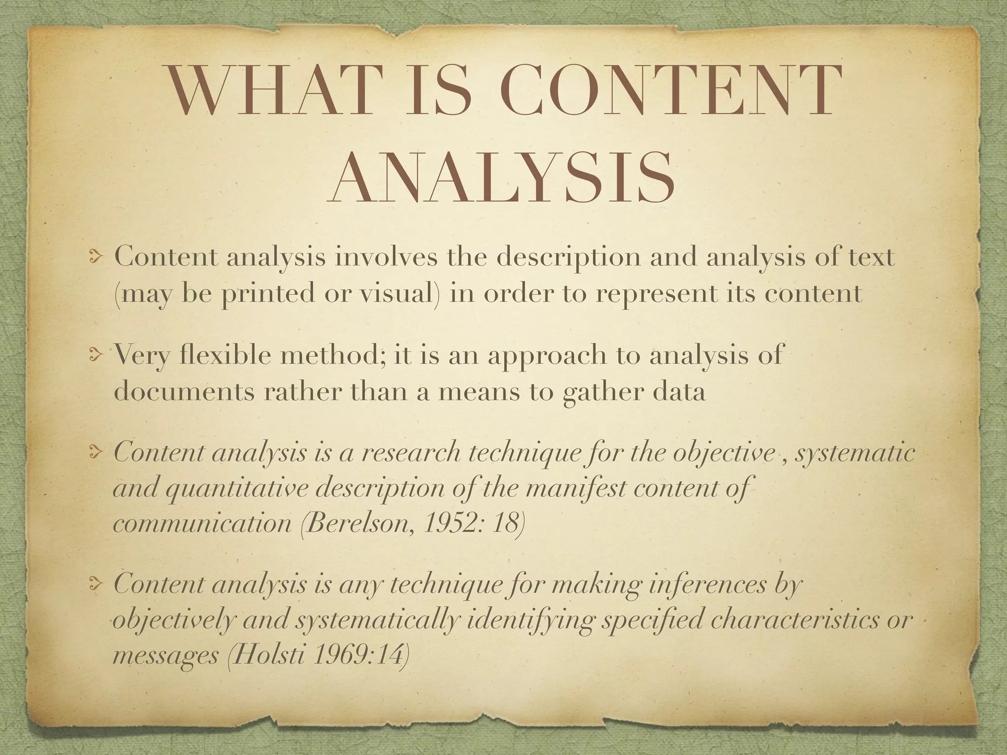 Content Analysis | PDF