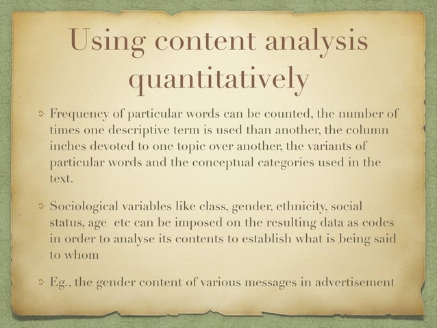 Content Analysis | PPT