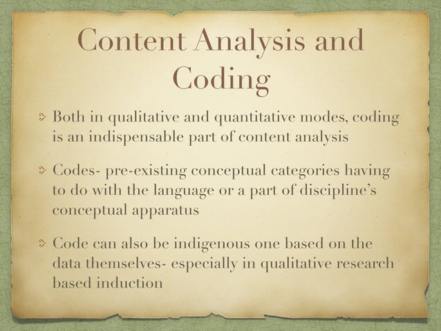 Content Analysis | PPT