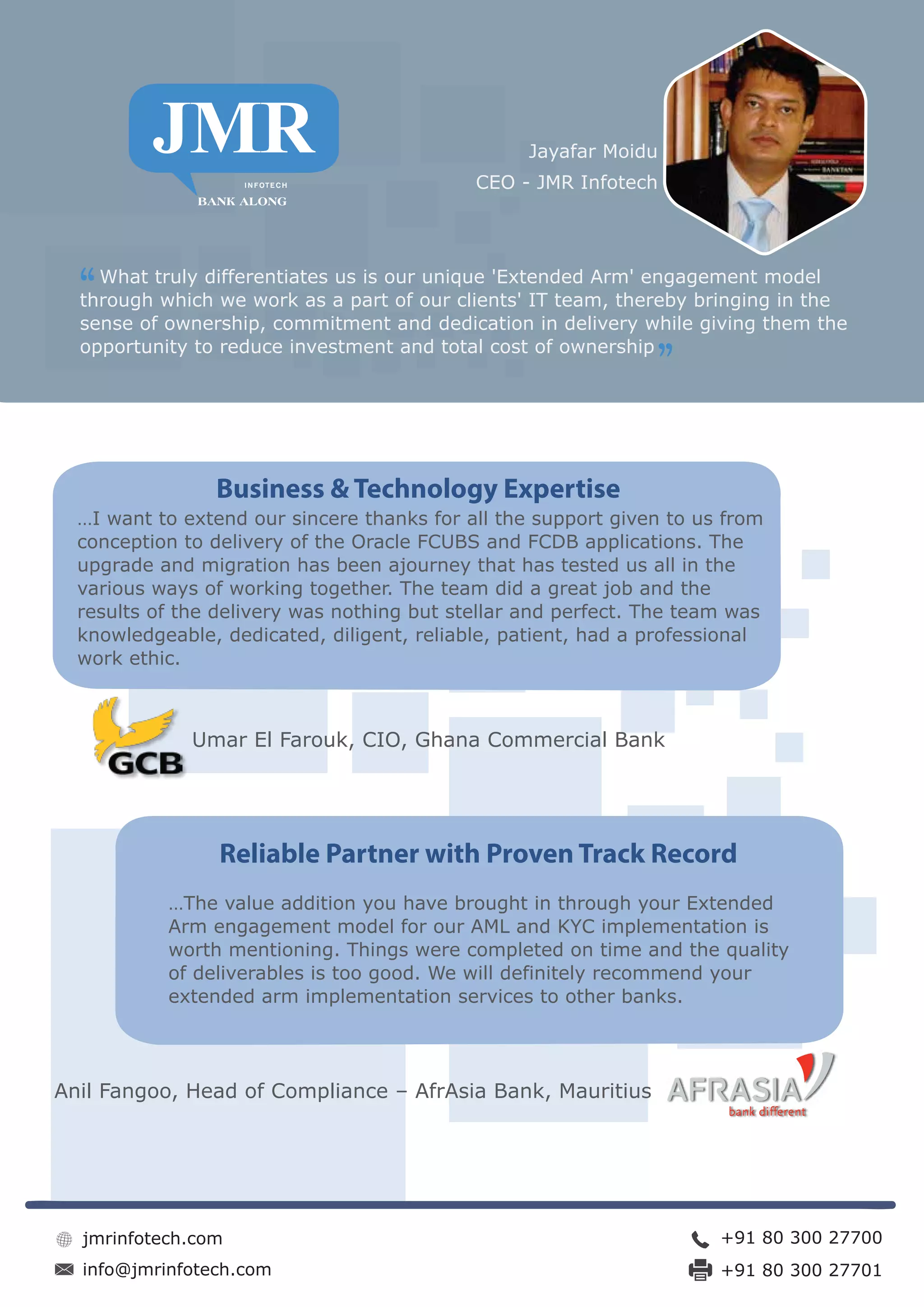 JMR Infotech Corporate Profile | PDF