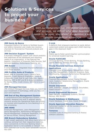 JMR Infotech Corporate Profile | PDF