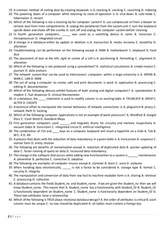 SS3 DATA PROCESSING EXAMINATION (FIRST TERM) | DOCX