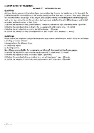 SS3 DATA PROCESSING EXAMINATION (FIRST TERM) | DOCX