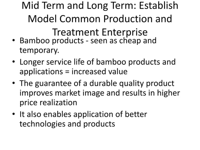 Bamboo Value-Chain Development: INBAR-led Bamboo livelihoods ...