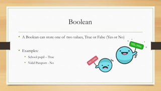 S3 Field Types | PPT