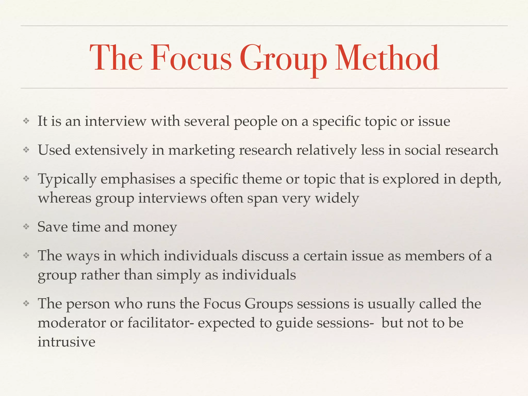 Focus Group Discussion | PPT
