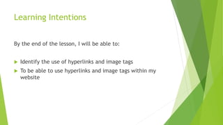 S3 HTML Hyperlinks and Images | PPT